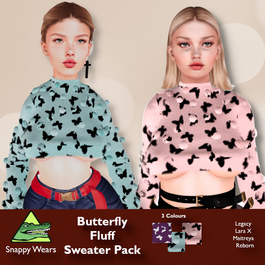 Second Life Marketplace - Snappy - Butterfly Fluff Pack